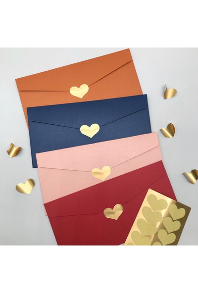 Etiketcim Sticker Gold Metalize- Kalp Kesim- 24 Adet- 3,5x2,5cm Etiketcim Sticker Gold Metalize- Kalp Kesim- 24 Adet- 3,5x2,5cm