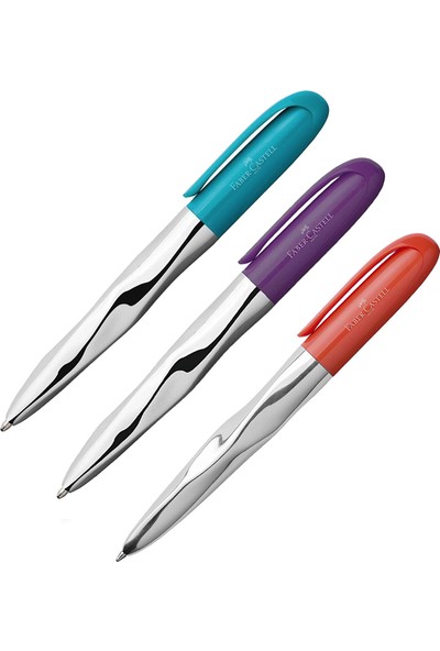 Faber-Castell Faber Castell N'ice Pen Tükenmez Kalem Seti 3'lü Mercan-Mor-Turkuaz Faber-Castell Faber Castell N'ice Pen Tükenmez Kalem Seti 3'lü Mercan-Mor-Turkuaz