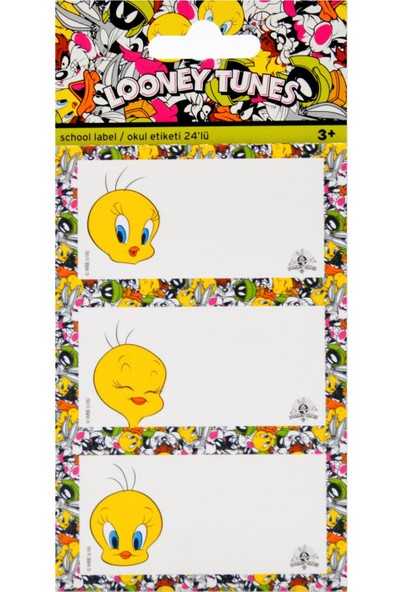 Mynote Looney Tunes Okul Etiketi 24 Lü
