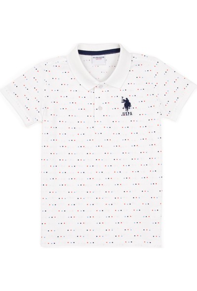 U.S. Polo Assn. Erkek Çocuk Beyaz T Shirt 50248946-VR013