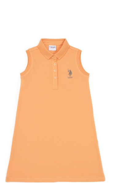 U.S. Polo Assn. Kız Çocuk Kavun Örme Elbise 50252203-VR202