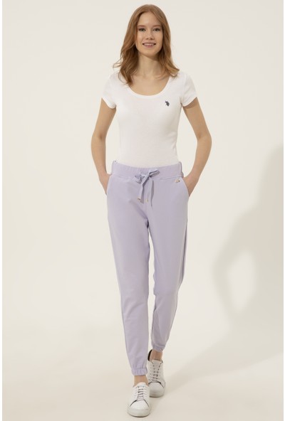 U.S. Polo Assn. Bayan Lila Örme Pantolon 50253136-VR034