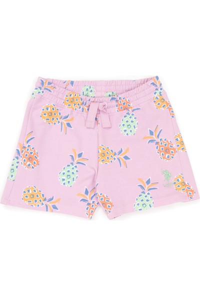 U.S. Polo Assn. Kız Çocuk Manolya Örme Şort 50251922-VR211