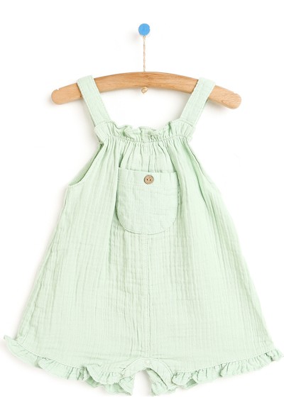 Hello Baby Hellobaby Basic Nordic Kız Bebek Müslin Kısa Tulum