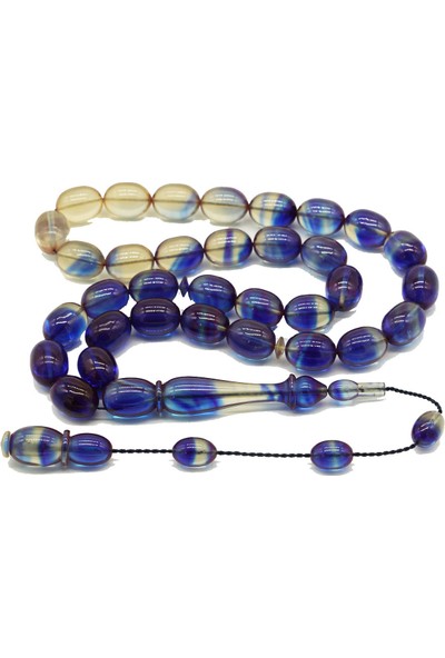 Tesbihayal Sıralı Sistem Usta Yapımı Temiz Işçilikli Ateş Kehribar Tesbih