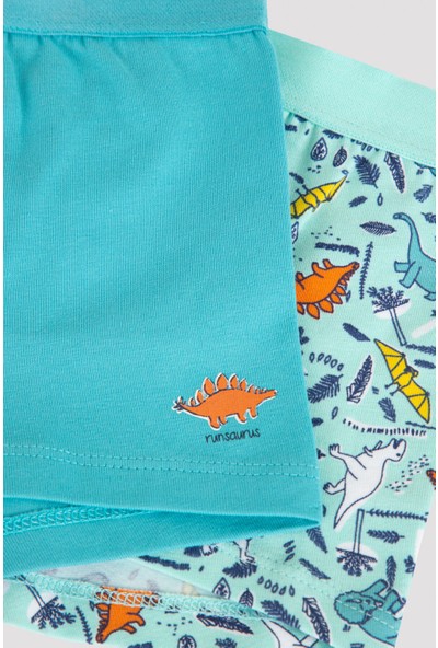 Penti Çok Renkli Sleepy Saurus 2li Boxer Penti Çok Renkli Sleepy Saurus 2li Boxer