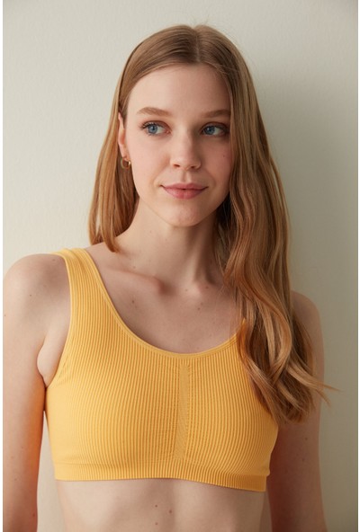 Penti Sarı BU4U Seamless Crop Atlet Penti Sarı BU4U Seamless Crop Atlet