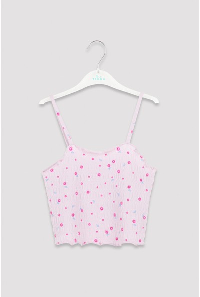 Penti Açık Lila Kız Çocuk Flower 2li Pijama Takımı