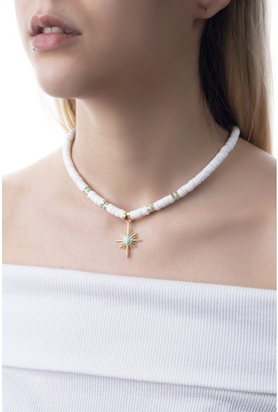 Sortie Aksesuar Mavi Boncuklu Kuzey Yıldızı Figürlü Fimo Kolye 022 Sortie Aksesuar Mavi Boncuklu Kuzey Yıldızı Figürlü Fimo Kolye 022