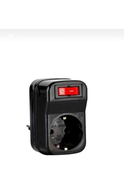 Viralighting Siyah Tekli Anahtarlı Akım Koruma Prizi
