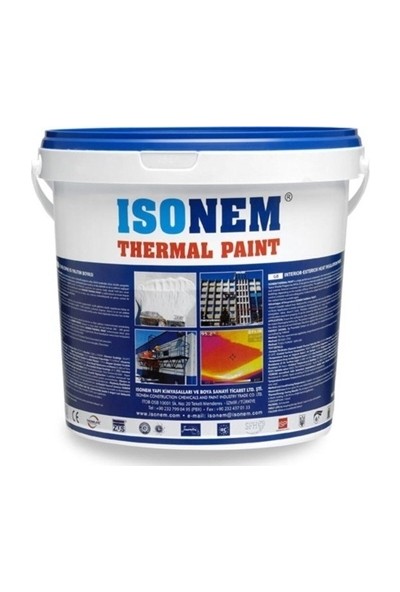 İsonem Thermal Paint Iç ve Dış Cephe Isı Yalıtım Boyası 18 kg İsonem Thermal Paint Iç ve Dış Cephe Isı Yalıtım Boyası 18 kg