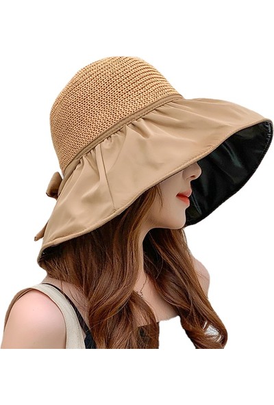 Hasır Şapka Uv Işınlarına Dayanıklı Büyük Saçak