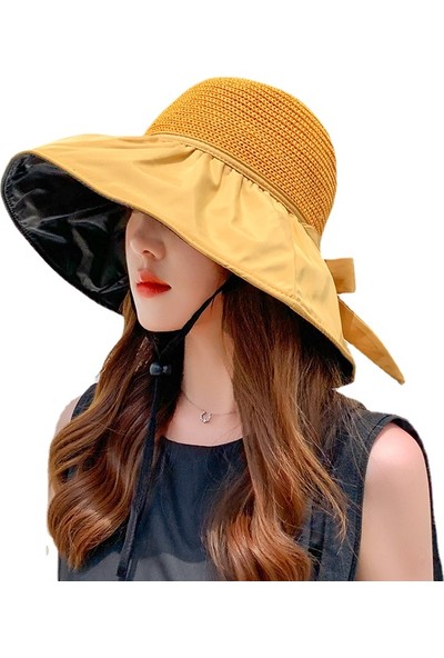 Hasır Şapka Uv Işınlarına Dayanıklı Büyük Saçak