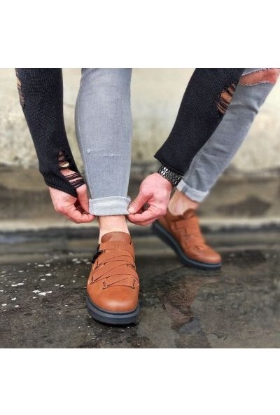 EAyakkabı Wagoon WG033 Taba Siyah Erkek Yüksek Taban Ayakkabı EAyakkabı Wagoon WG033 Taba Siyah Erkek Yüksek Taban Ayakkabı