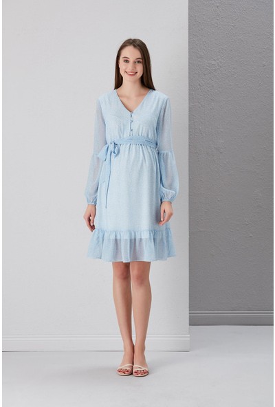 Işşıl E0049-Emzirme Detay Balon Kol Hamile Tunik-Elbise Işşıl E0049-Emzirme Detay Balon Kol Hamile Tunik-Elbise