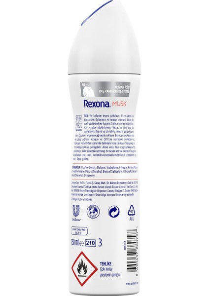 Rexona Kadın Deodorant Musk Flower Fresh 150 ml x 6 Adet Fiyatı
