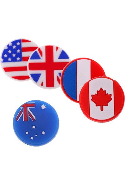 Catrne Ulusal Bayrak Tenis Sönümlenmesi 5 Karışık Bayrak (Yurt Dışından)