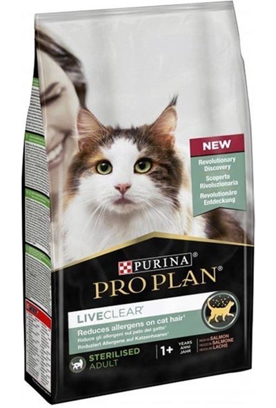 Pro Plan Liveclear Kısırlaştırılmış Kediler Için Somonlu Kedi Maması 1,4 kg Pro Plan Liveclear Kısırlaştırılmış Kediler Için Somonlu Kedi Maması 1,4 kg
