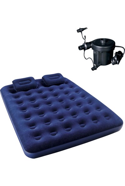Bestway Çift Kişilik Yatak + 2 Yastık + Elektrikli Pompa BW107 67003