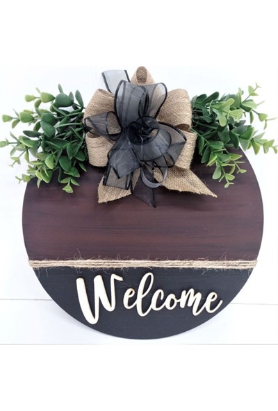 Baby Desing Kapı Süsü Ahşap Dekoratif Welcome Dış Kapı Süsü Duvar Süsü Baby Desing Kapı Süsü Ahşap Dekoratif Welcome Dış Kapı Süsü Duvar Süsü