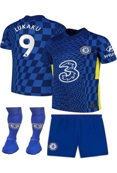 Hnsport Chelsea Çocuk Forma Lukaku Forma+Şort+Çorap Set Hnsport Chelsea Çocuk Forma Lukaku Forma+Şort+Çorap Set