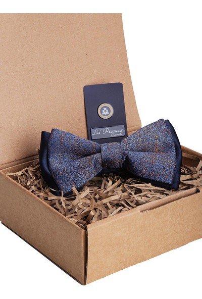 Kravatkolik Mavi Kum Desen Papyon P1134