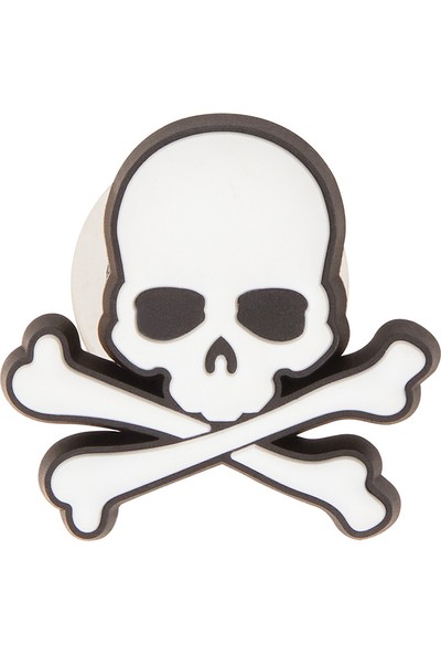 Jıbbıtz Skull Crossbones Crocs Terlik Süsü Jıbbıtz Skull Crossbones Crocs Terlik Süsü