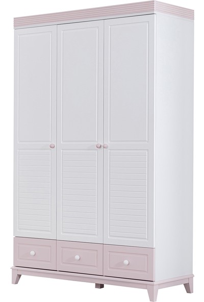 Setay Gardırop, Pink House Montessori 3 Kapaklı Dolap