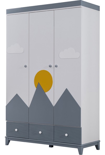 Setay Gardırop, Star Montessori 3 Kapaklı Dolap
