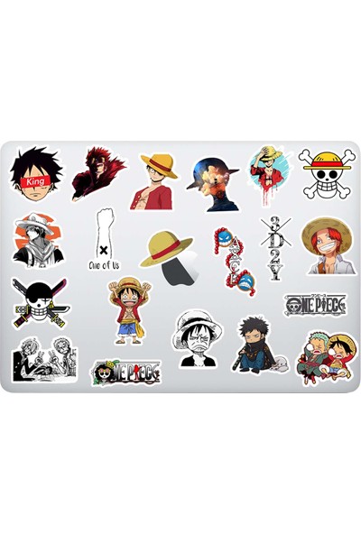 Stickir 20'li One Piece Anime Sticker Paketi - Macbook Laptop Sticker,telefon, Ajanda Sticker Seti Stickir 20'li One Piece Anime Sticker Paketi - Macbook Laptop Sticker,telefon, Ajanda Sticker Seti