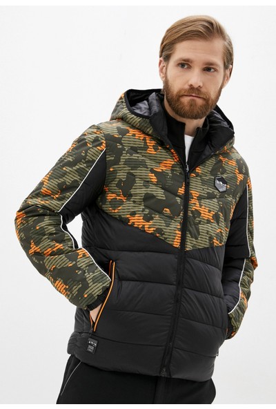 Jack&jones 12193192 Erkek Mont - Siyah Kamuflaj