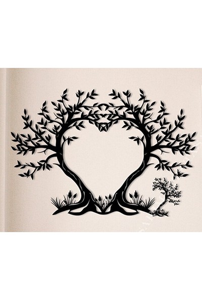 Leylaser Kalp Ağaç Duvar Tablosu 75X50CM - Ahşap Dekoratif Modern Duvar Süsü Lazer Kesim Leylaser Kalp Ağaç Duvar Tablosu 75X50CM - Ahşap Dekoratif Modern Duvar Süsü Lazer Kesim