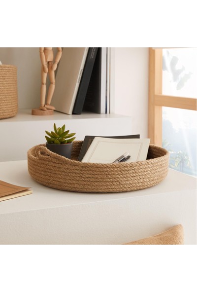 Ocean Home Jüt Halat Sepet 30 x 5 cm