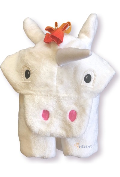 Future Gökkuşağı Unicorn , Beyaz Bukle ve Well-Soft, Bebek Panço Bornoz