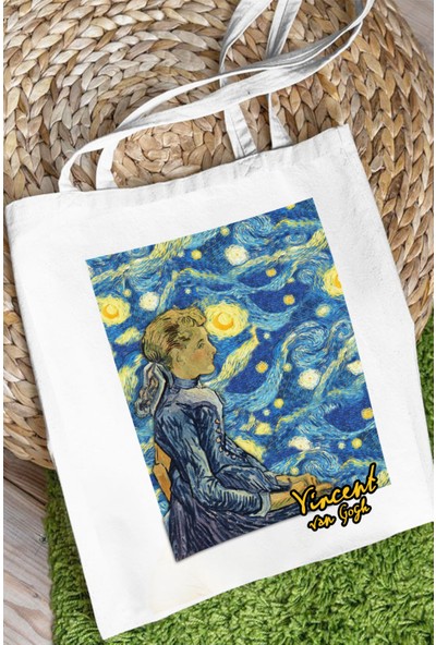 Vincent Van Gogh Baskılı Bez Çanta