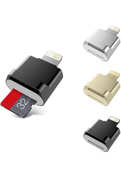 Streak iPhone Lightning Micro Sd Tf Hafıza Kart Okuyucu Mini Otg Adaptör Streak iPhone Lightning Micro Sd Tf Hafıza Kart Okuyucu Mini Otg Adaptör