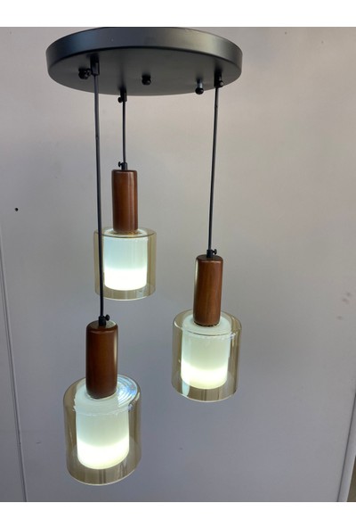 İlkkan Avize Çınar 3'lü Sarkıt Avize