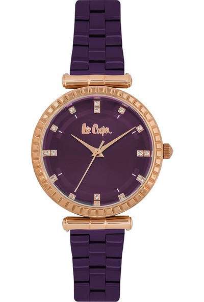 Mor Çelik Kordonlu Şık Kadın Kol Saati (24 Ay Garantili) LC06699.480