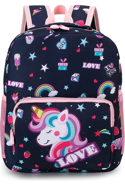 Bellist Çocuk Unicorn Baskı Sırt Çantası (Yurt Dışından)
