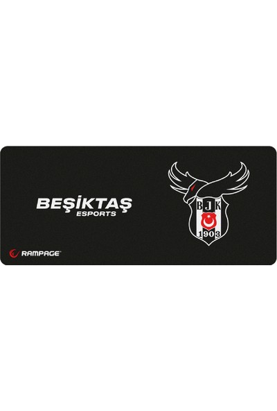 Rampage MP-25 Siyah 300*700*3mm Beşiktaş Esports Lisanslı Logolu Büyük Boy Gaming Mouse Pad Rampage MP-25 Siyah 300*700*3mm Beşiktaş Esports Lisanslı Logolu Büyük Boy Gaming Mouse Pad
