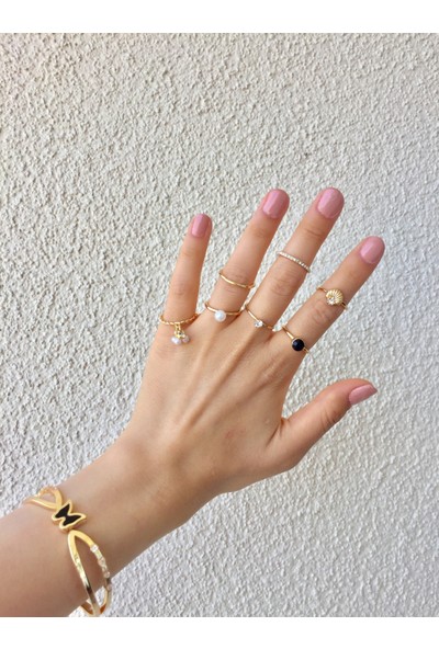 Marotte Kadın 7'li Yüzük ve Eklem Yüzük Seti Marotte Kadın 7'li Yüzük ve Eklem Yüzük Seti