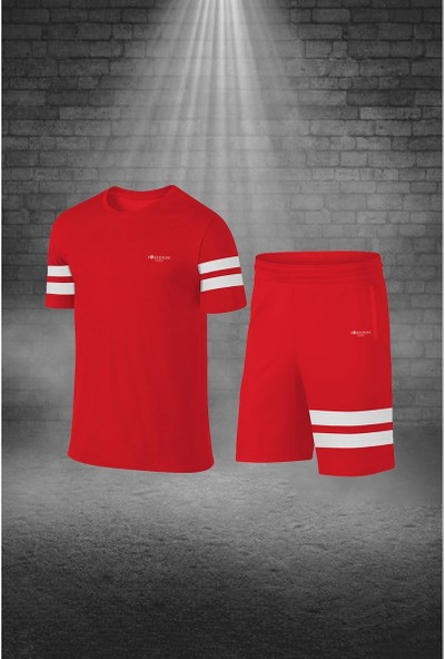 Büyük Beden Erkek Kırmızı Dri-Fit Kumaş Baskısız Yuvarlak Yaka Kısa Kol Tişört Şort Alt Üst Takımı (4XL-10XL) Büyük Beden Erkek Kırmızı Dri-Fit Kumaş Baskısız Yuvarlak Yaka Kısa Kol Tişört Şort Alt Üst Takımı (4XL-10XL)