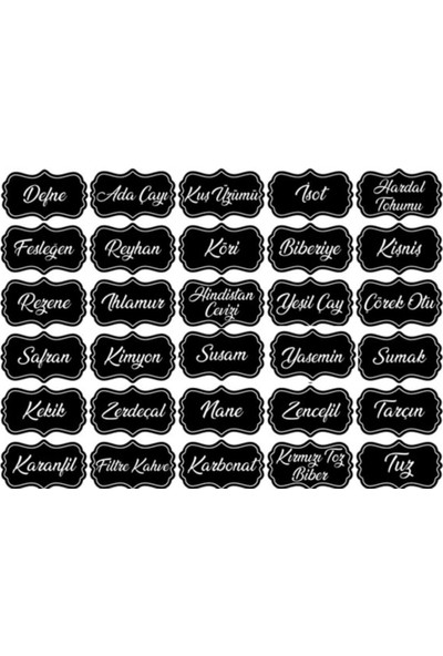 Fbz Home 64 Adet Baharat Etiketi Kavanoz Stickeri Suya Dayanıklı Fbz Home 64 Adet Baharat Etiketi Kavanoz Stickeri Suya Dayanıklı