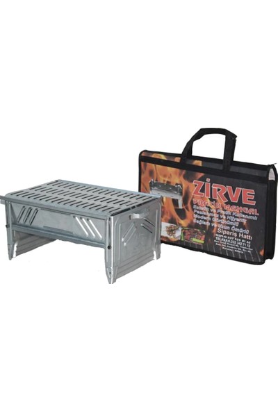Zi̇rve Katlanır Mangal Prati̇k Taşınabilir Çantalı Mangal