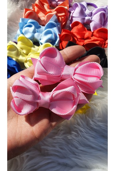 Sermin Şahinkaya Butikalben Kalp 2'li Çocuk Lastik Saç Tokası, Çocuk Toka, Saç Toka, Saç Tokası Çocuk Tokası 2'li Saç Tokası