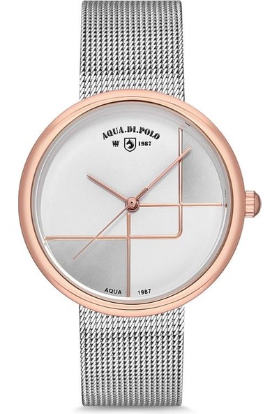 Aqua di Polo Kadın Gümüş Hasır Kordonlu Analog Kol Saati A5635 Aqua di Polo Kadın Gümüş Hasır Kordonlu Analog Kol Saati A5635