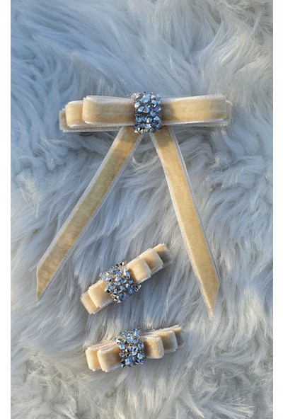 Sermin Şahinkaya Butikalben 3'lü Taşlı Anne Kız Saç Tokası, Anne Bebek Saç Tokası, Çocuk Saç Tokası Saç Toka