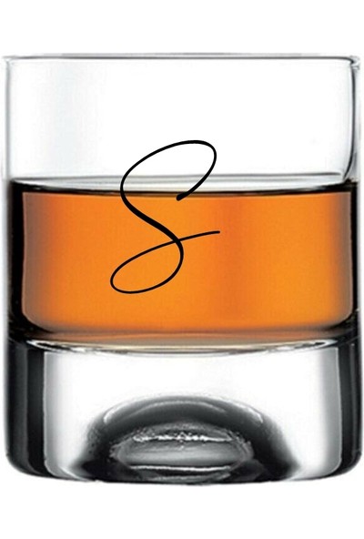 Paşabahçe S Harfli Yazılı Holiday Viski Bardağı