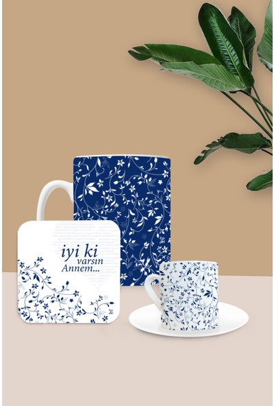 Flipped Anneler Günü Özel Iyi Ki Varsın Anne Kahve Fincanı Takımı Flipped Anneler Günü Özel Iyi Ki Varsın Anne Kahve Fincanı Takımı