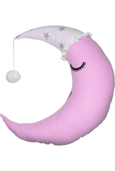 Candy Babynest Dekor Yastık Pembe Kombin Gri Şapkalı Ay Candy Babynest Dekor Yastık Pembe Kombin Gri Şapkalı Ay
